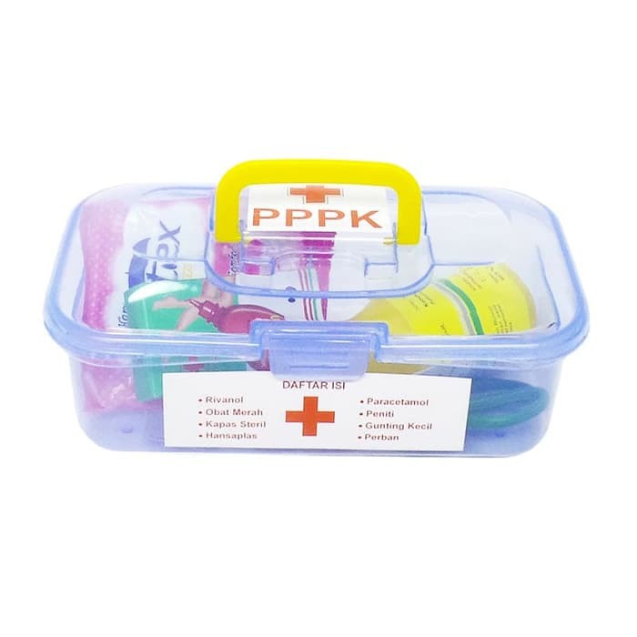 Jual Kotak P3K Box Plastik + Perlengkapan P3K ( 1 Set ) | Shopee Indonesia