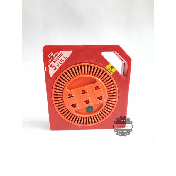 Jual Kabel rol / kabel rol kotak 3 lubang 5 meter full DEXICON - SNI ...