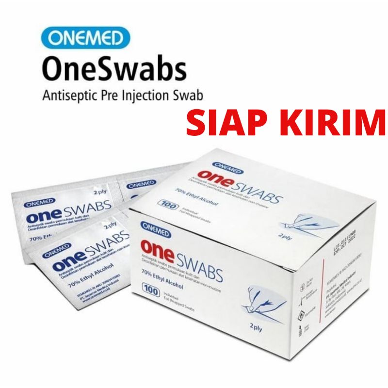 Jual Alkohol Swab Onemed One Swab Kapas Alcohol 2ply Oneswabs Tisu ...