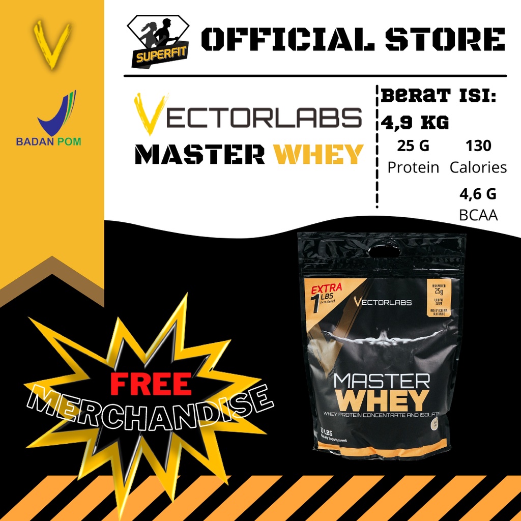 Jual Vectorlabs Master Whey 10 lbs Whey Protein Murah Di Medan Free ...