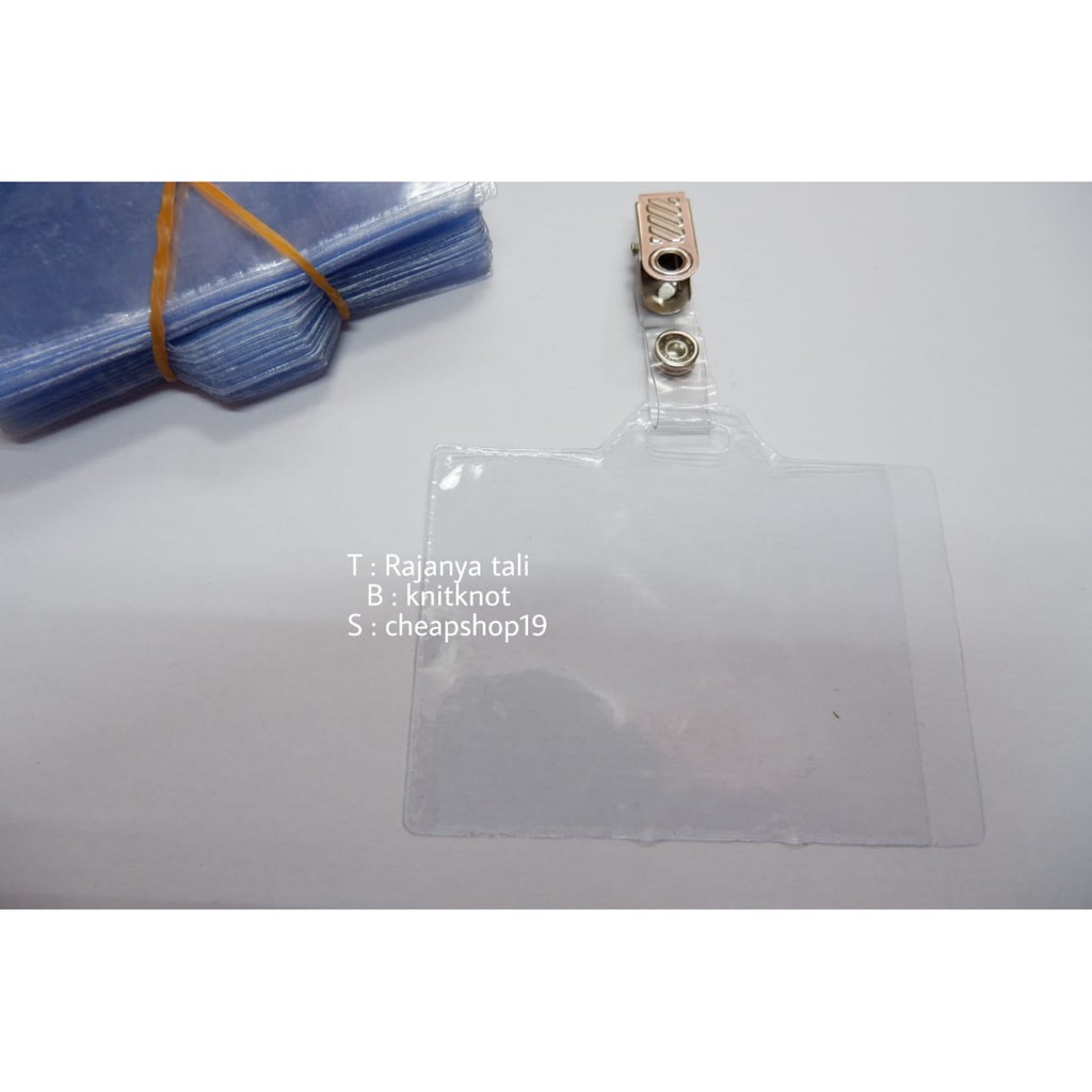 Jual Jepit Garis+plastik nama panitia / Name Badges/Jepitan ID Name Tag ...