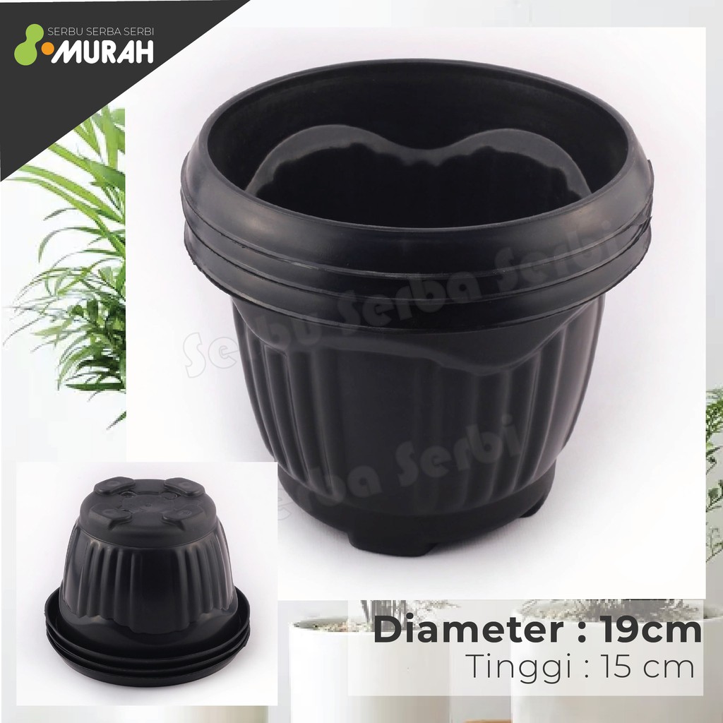 Jual LEBIH HEMAT - POT FLAMBOYAN 20 HITAM - Pot Tawon Pot Madu Pot Lia ...
