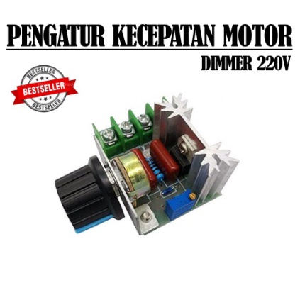 Jual DIMMER AC 220V 2000W SCR ELECTRONIC VOLTAGE REGULATOR SPEED CONTROLLER | Shopee Indonesia