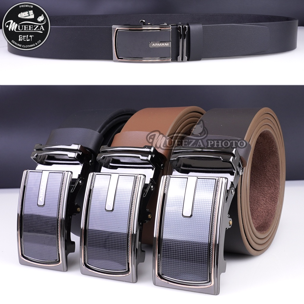 Jual Ikat Pinggang Kulit Pria Model Jepit Sabuk Gesper Cowok Kulit ...