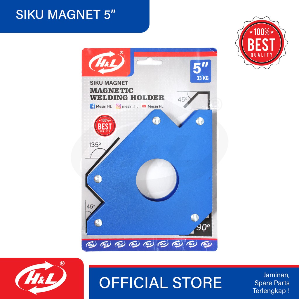 Jual HL Siku Magnet Las 5 Inch / Magnetic Welding Holder | Shopee Indonesia