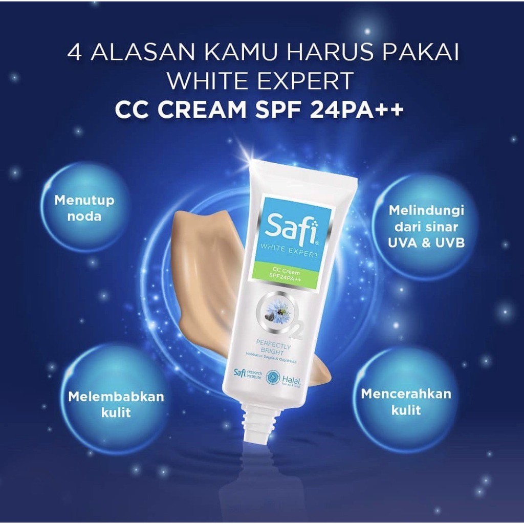 Jual SAFI White Expert CC Cream SPF 24 PA++ 20gr | Shopee Indonesia