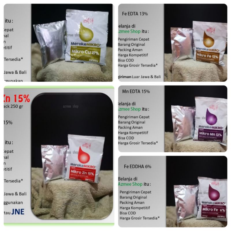 Jual MEROKE MIKRO FE EDDHA FE EDTA Cu Mn Zn REPACK | Shopee Indonesia