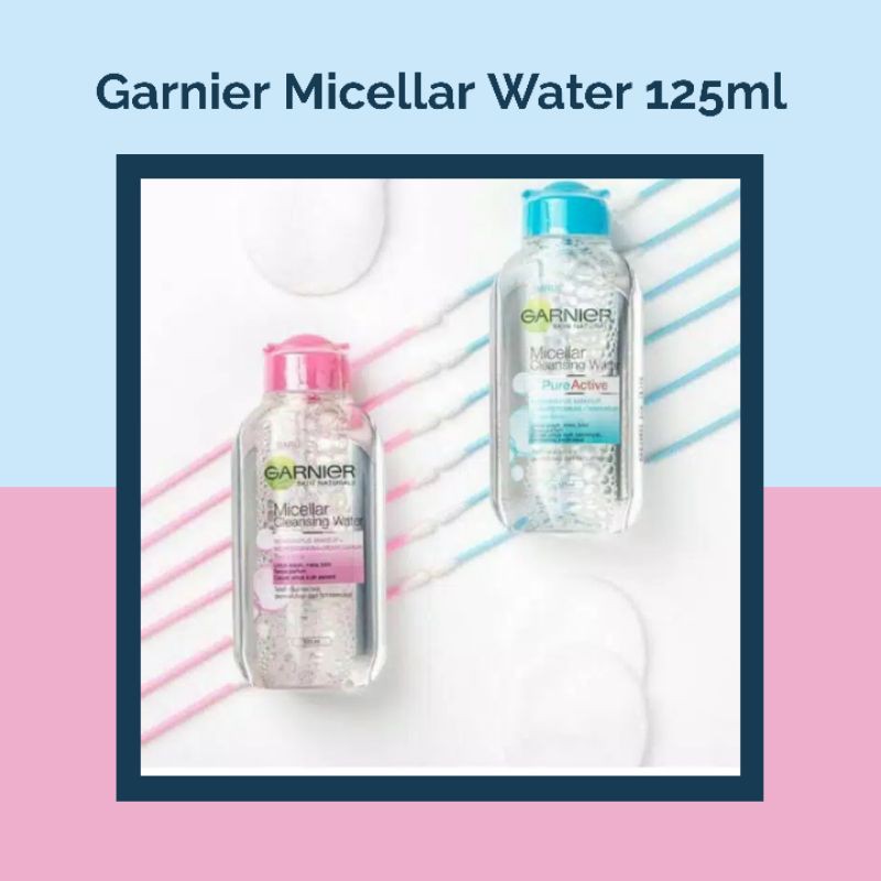 Jual GARNIER MICELLAR WATER BLUE, PINK, YELLOW 125ml | Shopee Indonesia