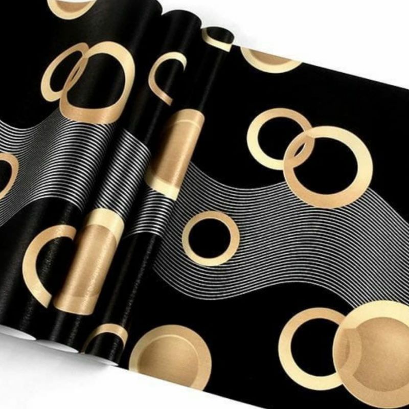 Jual (BUBBLE GOLD)COD_10M x 45 Cm PREMIUM WALLPAPER DINDING STICKER ...