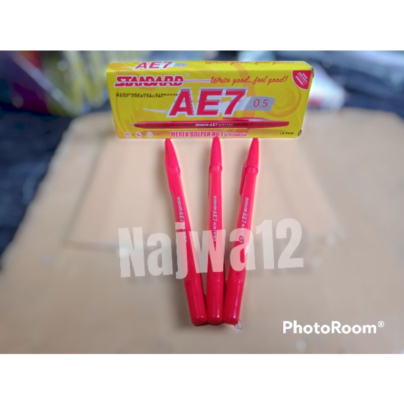 Jual PULPEN STANDARD AE7/TINTA MERAH 1 PACK | Shopee Indonesia