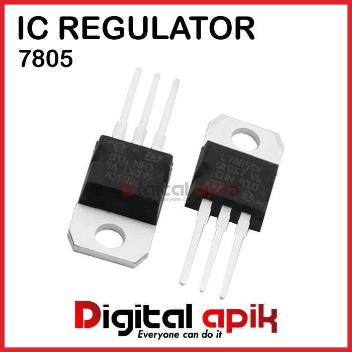 Jual IC REGULATOR 7805 L7805CV IC 5V 1.5A TO 220 LM7805 Penurun Tegangan | Shopee Indonesia