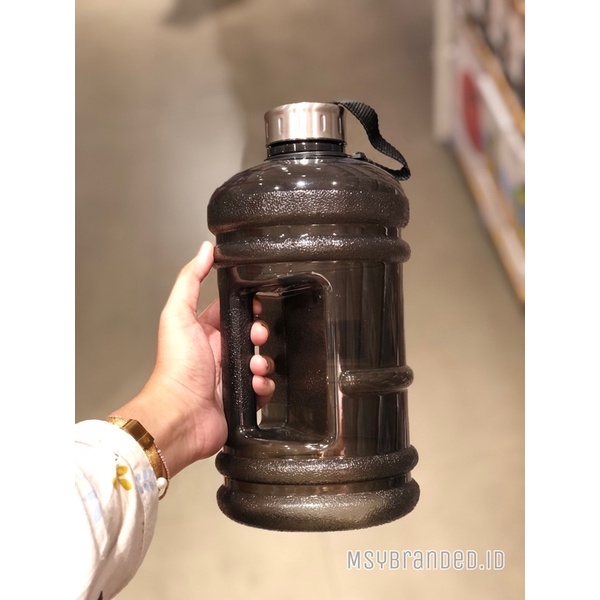 Jual MINISO - LARGE CAPACITY PLASTIC COOL WATER BOTTLE WITH HANDLE AND ...