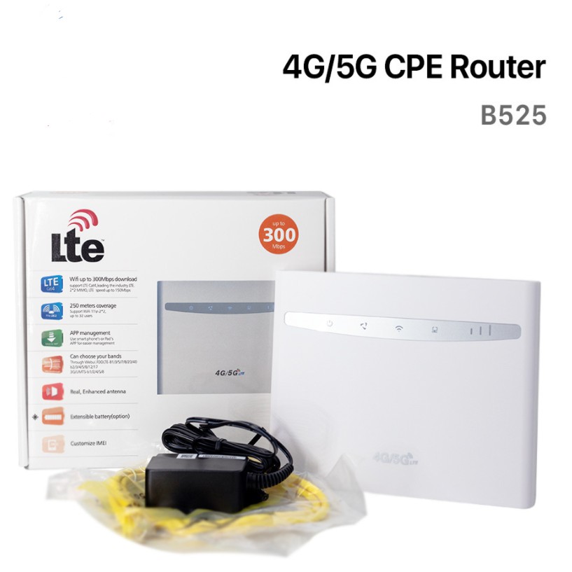 Jual 4G Wifi Router B525 300Mbps Suport Unlock all operator | Shopee ...