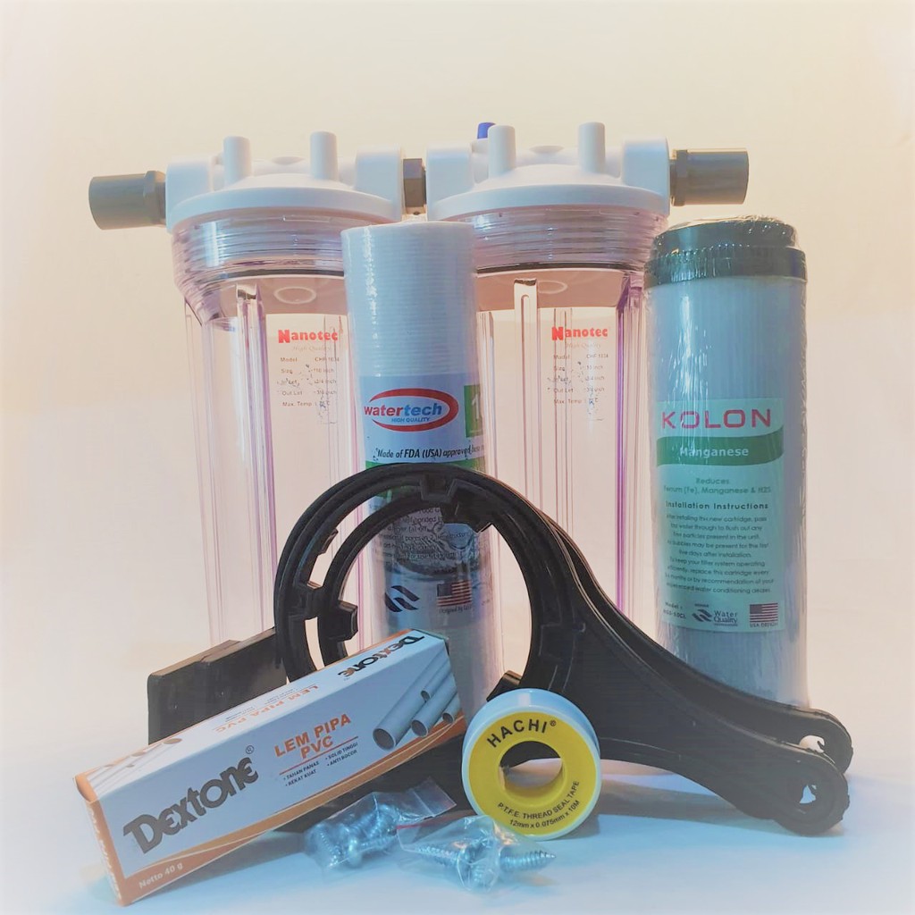 Jual Paket Filter Air Mangan II Clear ( Sedimen + Manganese ) | Shopee ...