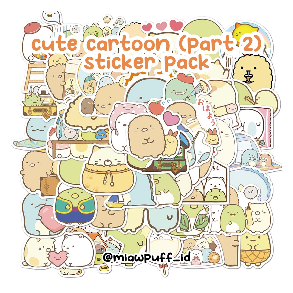 Jual 10 PCS/ (PART 2) CUTE CARTOON PREMIUM TEBAL/KARTUN LUCU STICKER ...