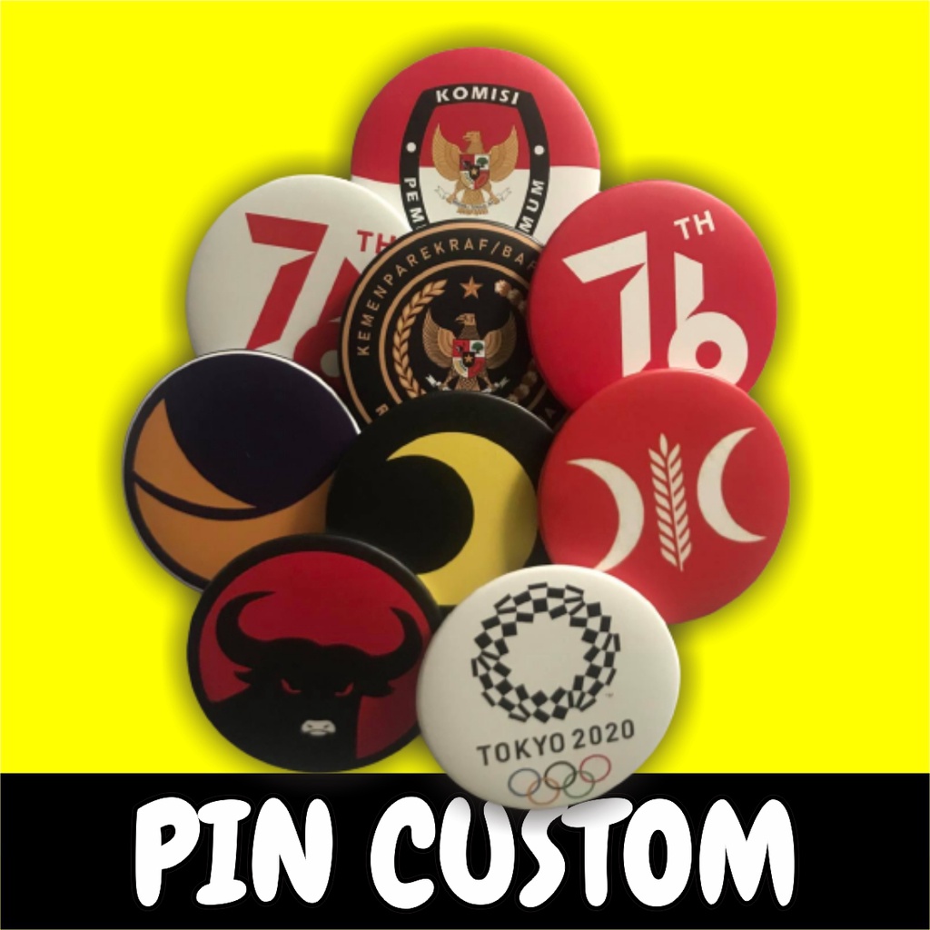 Jual PIN CUSTOM UKURAN 75 MM | Shopee Indonesia