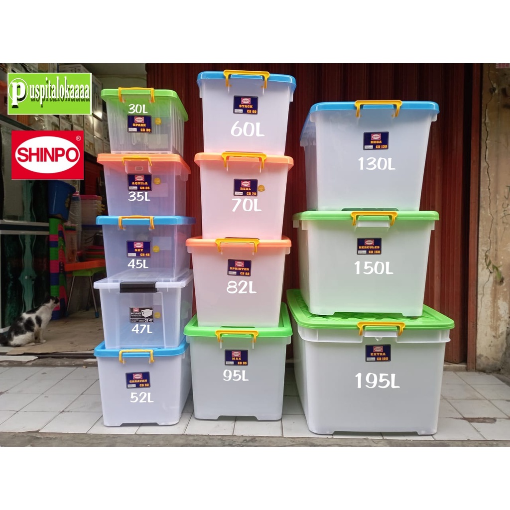 Jual CONTAINER BOX PLASTIK SHINPO VARIAN | Shopee Indonesia