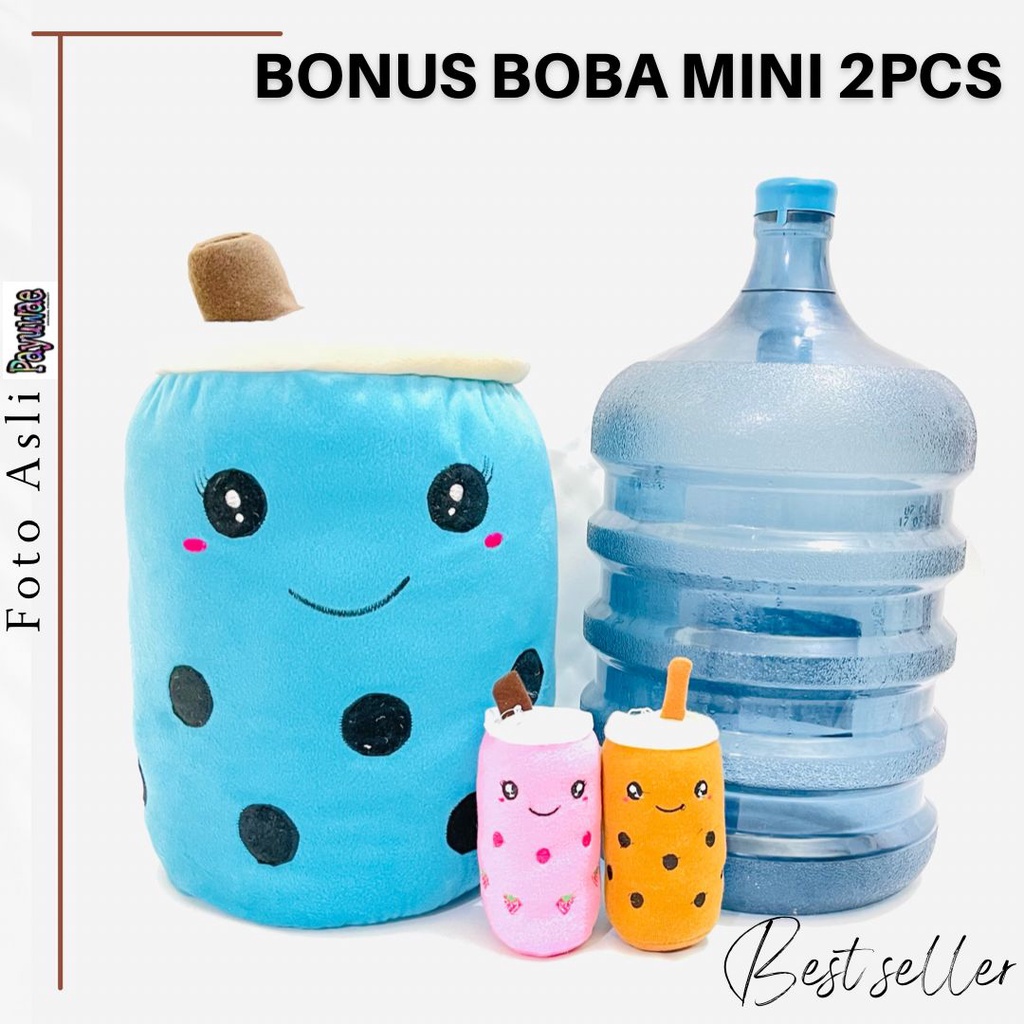 Jual Boneka Boba Jumbo Besar Bonus 2pcs Boneka Boba Mini Bahan Halus ...