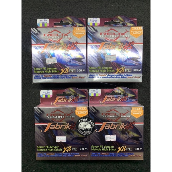 Jual SENAR PE RELIX NUSANTARA JABRIK HS X8 300 METER | Shopee Indonesia