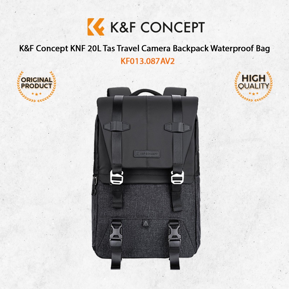 Jual K&F KNF Concept 20L Tas Travel Camera Backpack Waterproof Bag - Black | Shopee Indonesia