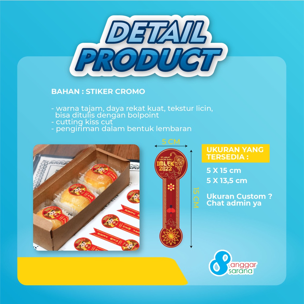 Jual Stiker Segel/Label Makanan Custom Label Kemasan Packaging Tema ...