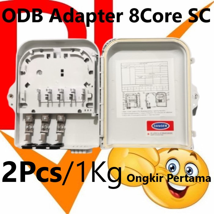 Jual ODP 8 core Kosongan 8c Lengkap Splitter Adapter SC 8Core FAT Fiber ...
