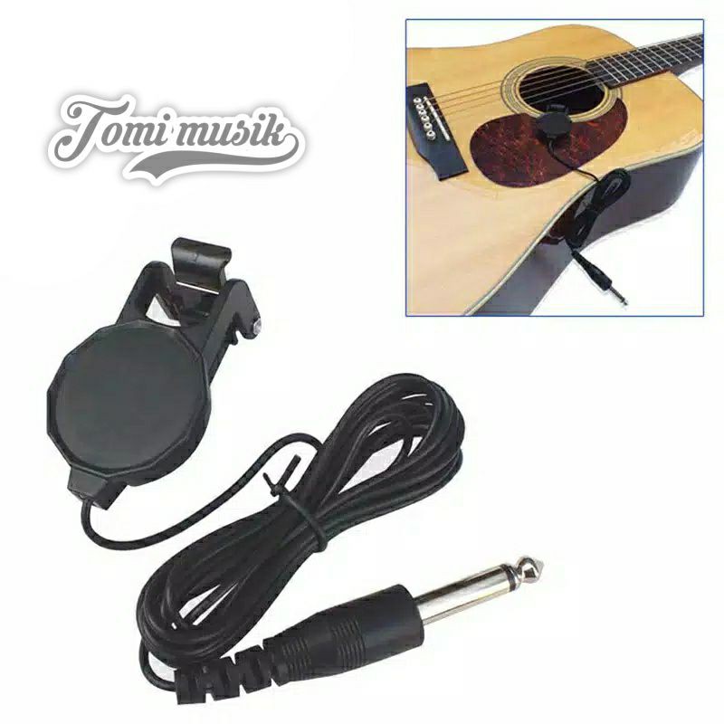 Jual pickup clip-on sepul tempel untuk gitar akustik mandolin ukulele ...