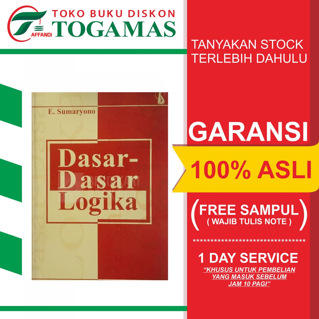 Jual DASAR-DASAR LOGIKA (E. SUMARYONO) | Shopee Indonesia