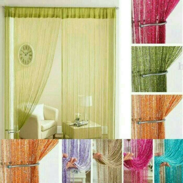Jual Tirai Benang Gliter Merek Bai Chuan | Shopee Indonesia