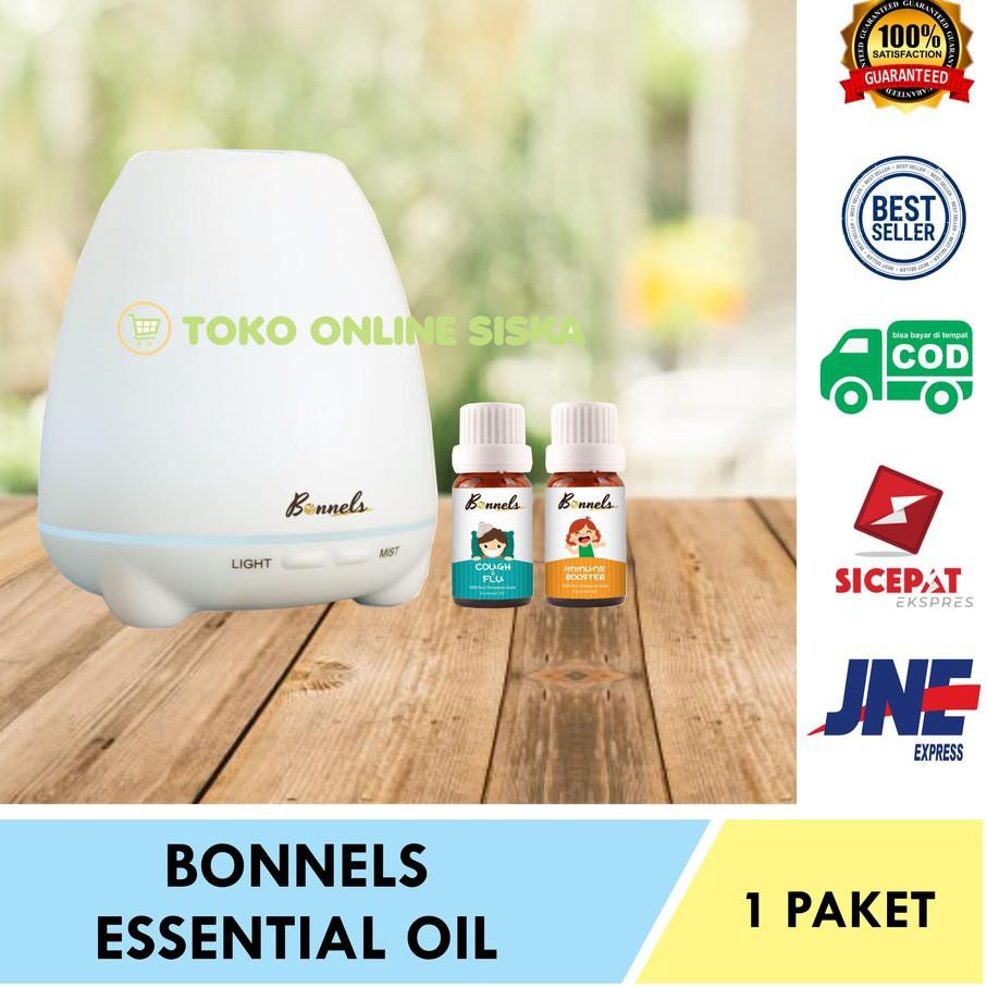 Jual Tidak Diragukan - Diffuser Essential Oil BONNELS Immune Booster / Cough & Flu + Diffuser ...