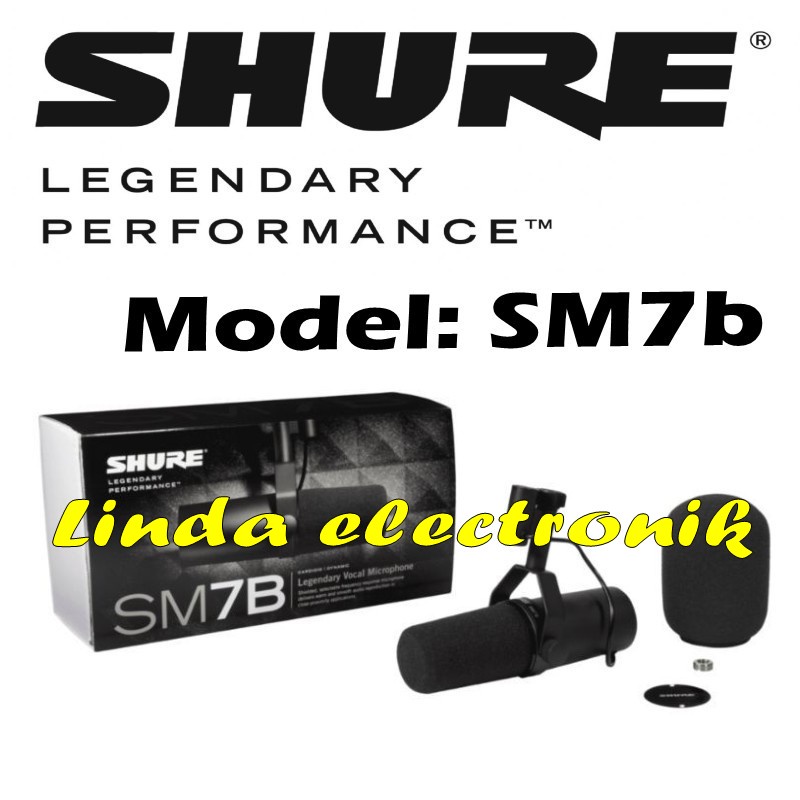 Jual mic shure sm7b shure sm 7b microphone dynamic original | Shopee ...