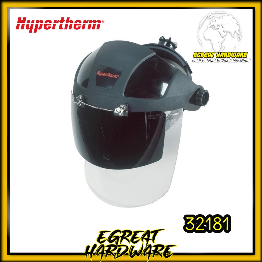Jual Helmet Welding Hypertherm Face Shield Black Crown 32181-HYP- Flip ...