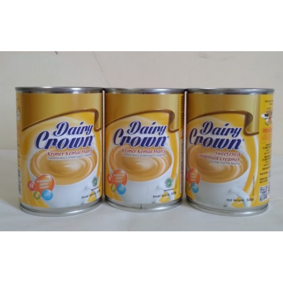 Jual Susu Kental Manis Dairy Crown 370GRAM Per Kaleng | Shopee Indonesia