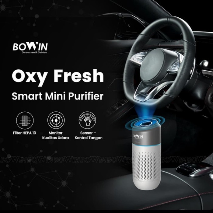 Jual Air Purifier MOBIL Bowin / True Hepa Filter Anion Carbon / Mini ...