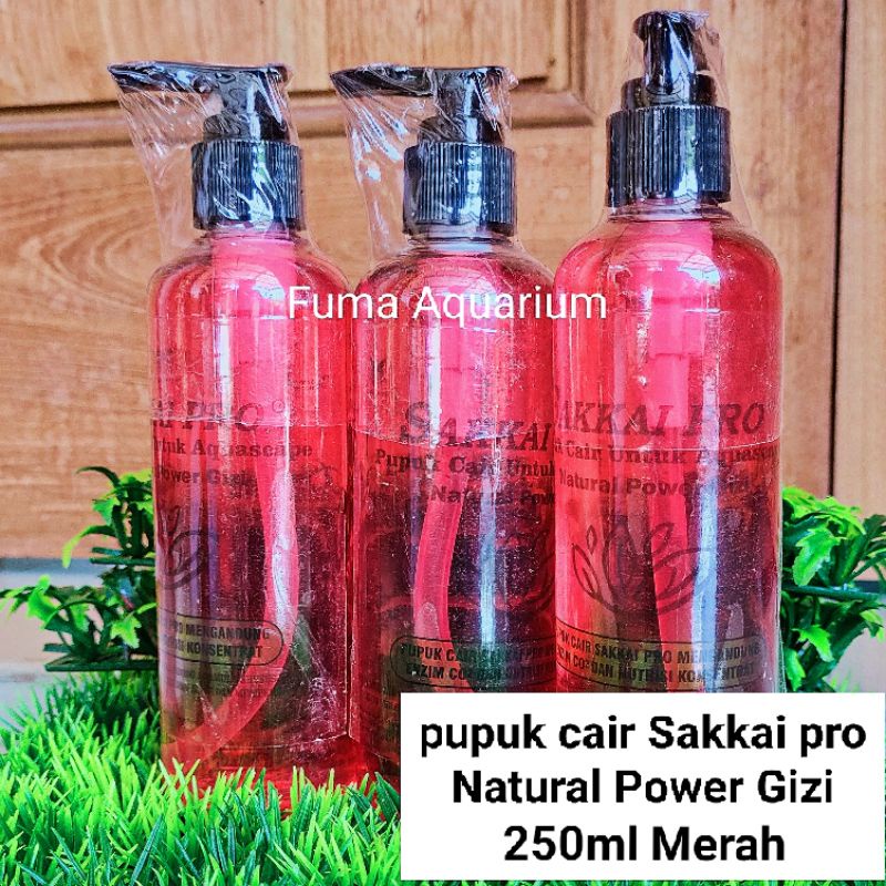 Jual Sakkai Pro Pupuk Cair Untuk Aquascape Natural Power Gizi 250ml ...