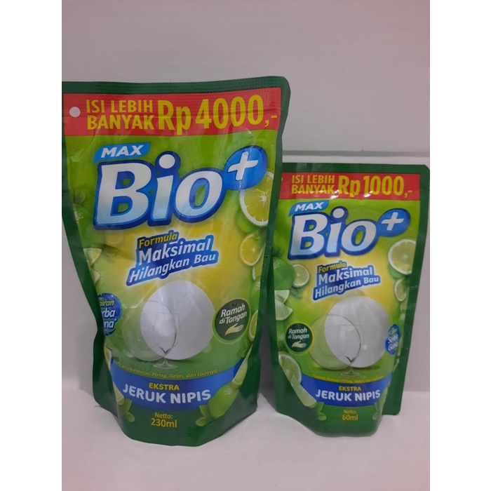 Jual MAX BIO + EKSTRA JERUK NIPIS REFILL 230ML 1 SACHET FREE 60ML ...