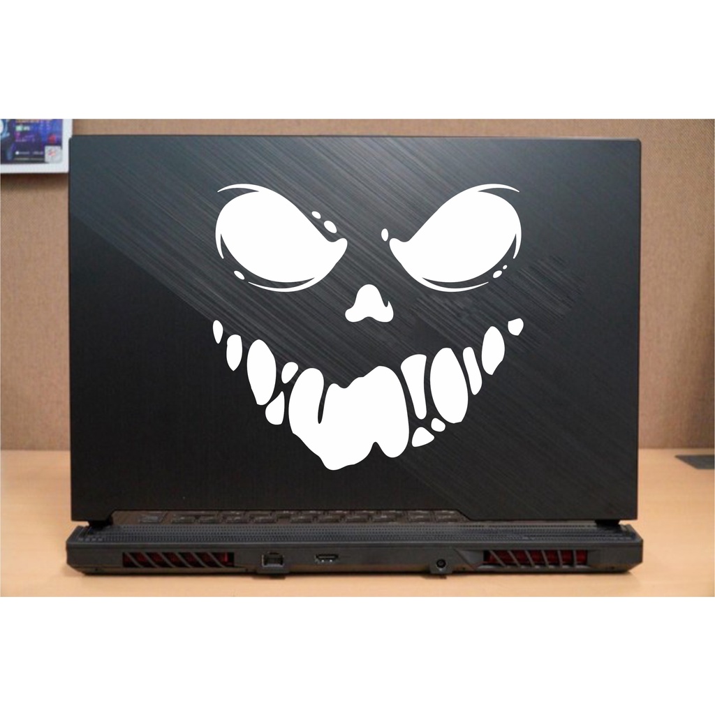 Jual stiker laptop ghost 1 custom cutting stiker murah | Shopee Indonesia