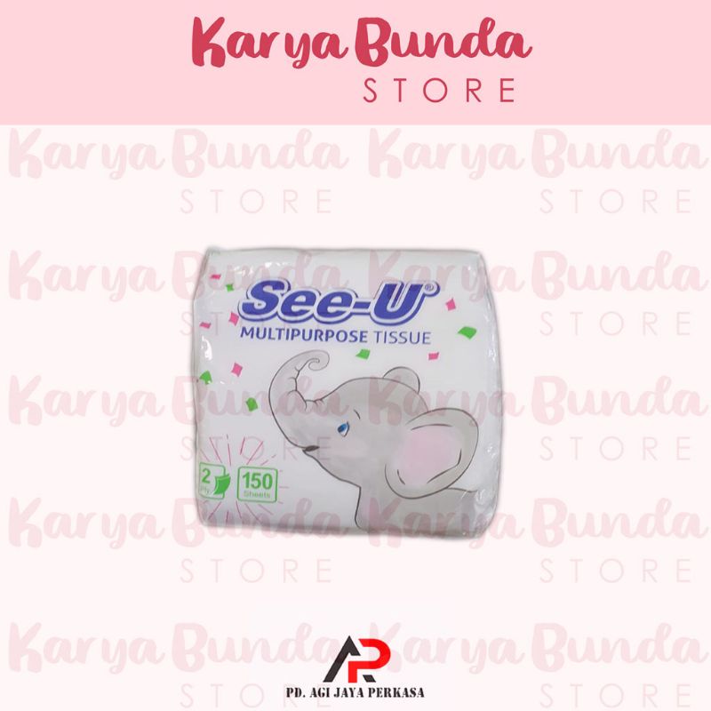Jual Tissue Pop Up See-U Multipurpose SGP 150 Sheets (2 Ply) | Shopee ...
