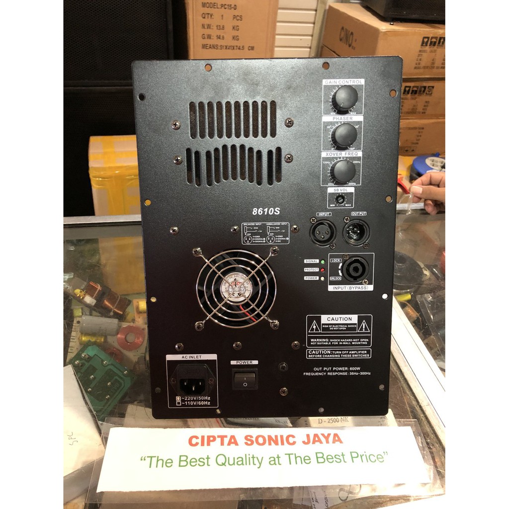 Jual (PETI KAYU) mesin Kit Power amplifier Aktif 8610 S / 8610S ...