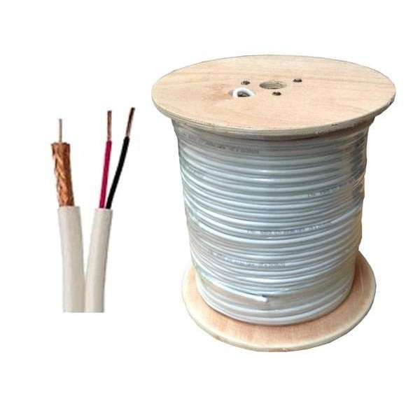 Jual Kabel CCTV RG59 + Power RG59+P Coaxial CCTV Cable meteran | Shopee ...