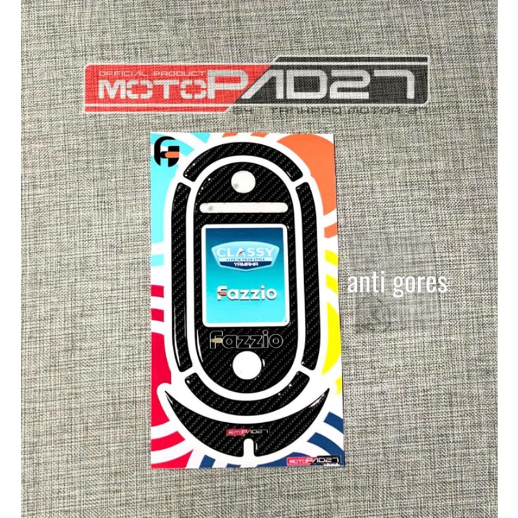 Jual Motopad27 Sticker Stiker Deck pad Karet Rubber 3D Yamaha FAZZIO ...