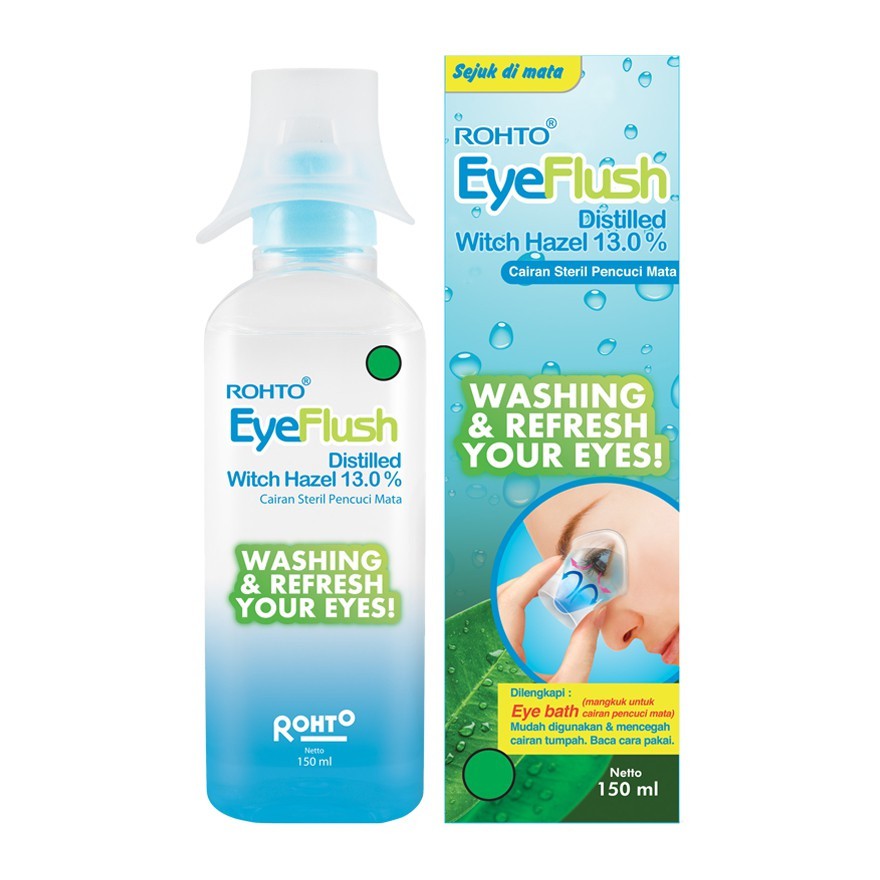 Jual Rohto Eye Flush - Cairan Steril Pencuci Mata | Shopee Indonesia