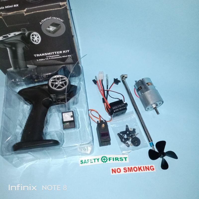 Jual Paket elektrik mesin rc boat remote control | Shopee Indonesia