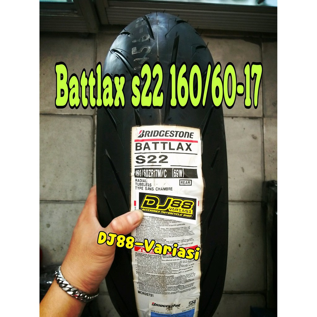 Jual Ban battlax s22 160 - 60 - 17 ban tubless bridgestone ninja 250 ...