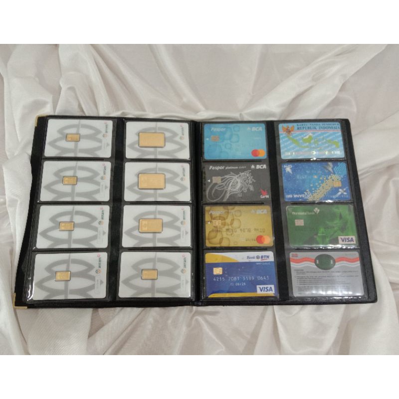 Jual Book card holder 288/bussines card holder/map kartu/album logam ...