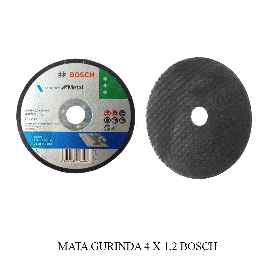 Jual Mata gurinda / potong besi Bosch 4 x 1.2 / Ktk(25pc) | Shopee ...
