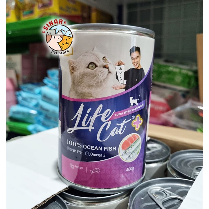 Jual LifeCat Plus + 400GR Makanan Basah Kucing Kaleng Life Cat Ikan ...