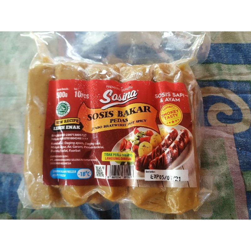 Jual SOSIS MINI PEDAS SOSINA | Shopee Indonesia