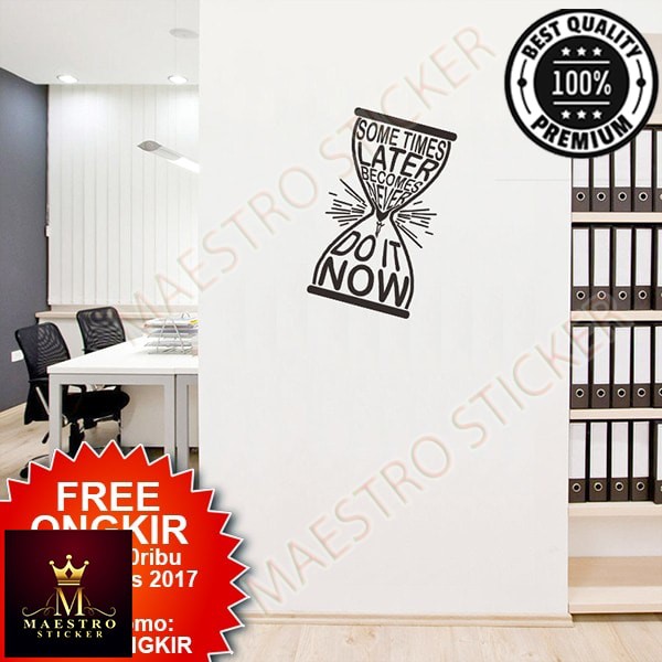 Jual Stiker Sometimes Lates Dinding Kaca Tembok Rumah Wall Cutting ...