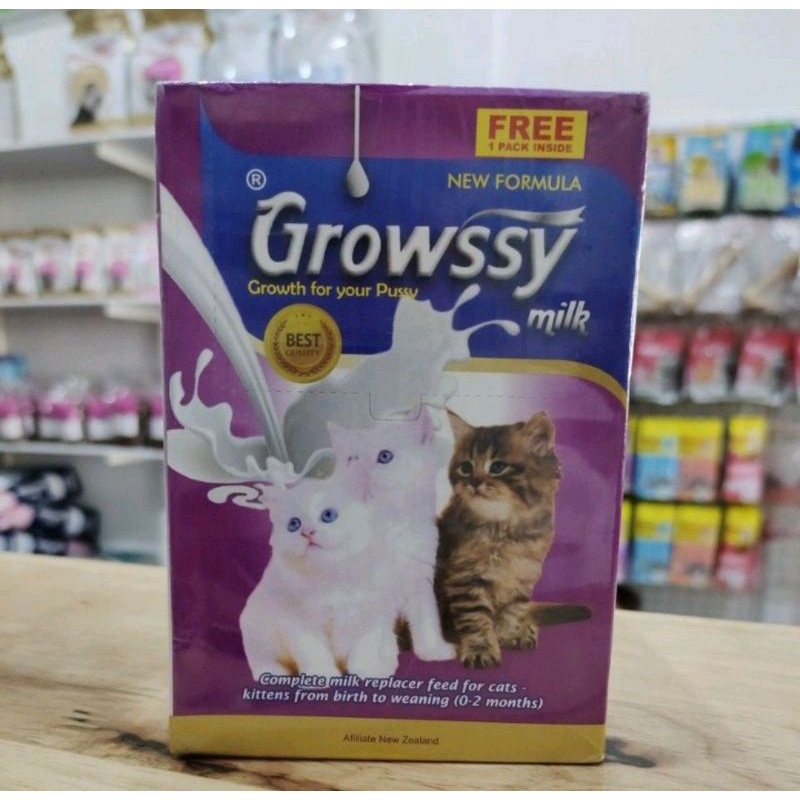 Jual growssy milk / susu cat milk / susu anak kucing 1box isi 11sachet ...